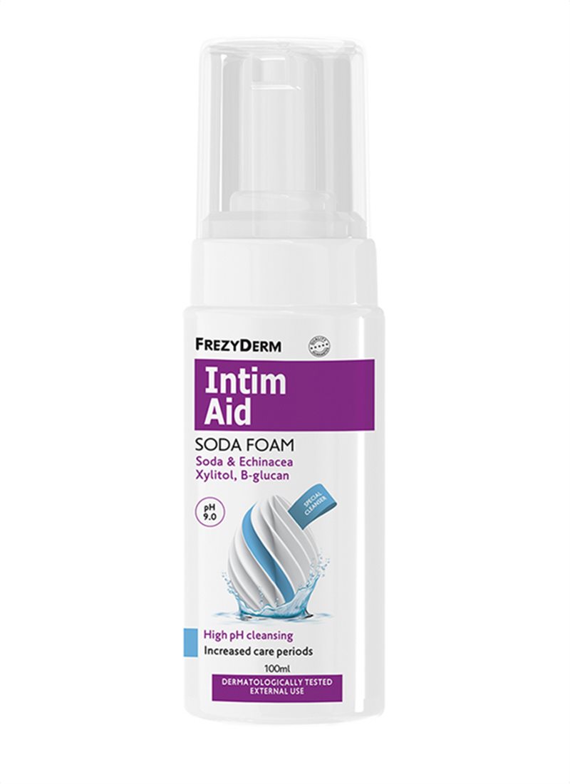 INTIM AID SODA FOAM- Special intimate cleansing foam of high pH | FREZYDERM